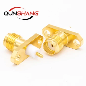 Sma-kf Rf Coaxial Connector Sma Female 2 Two Hole Flange Panel Mount Connector - Buy Sma Female ...