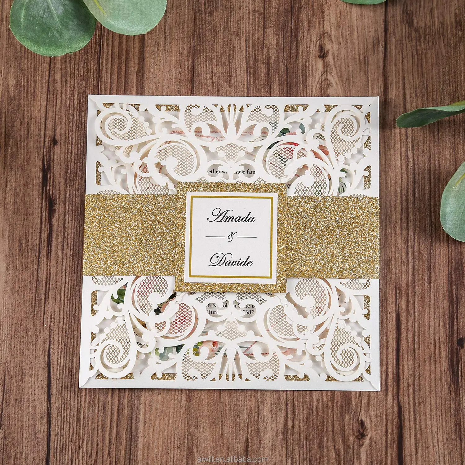 Wholesale Luxurious Royal Style Wedding Invitation Card Envelope