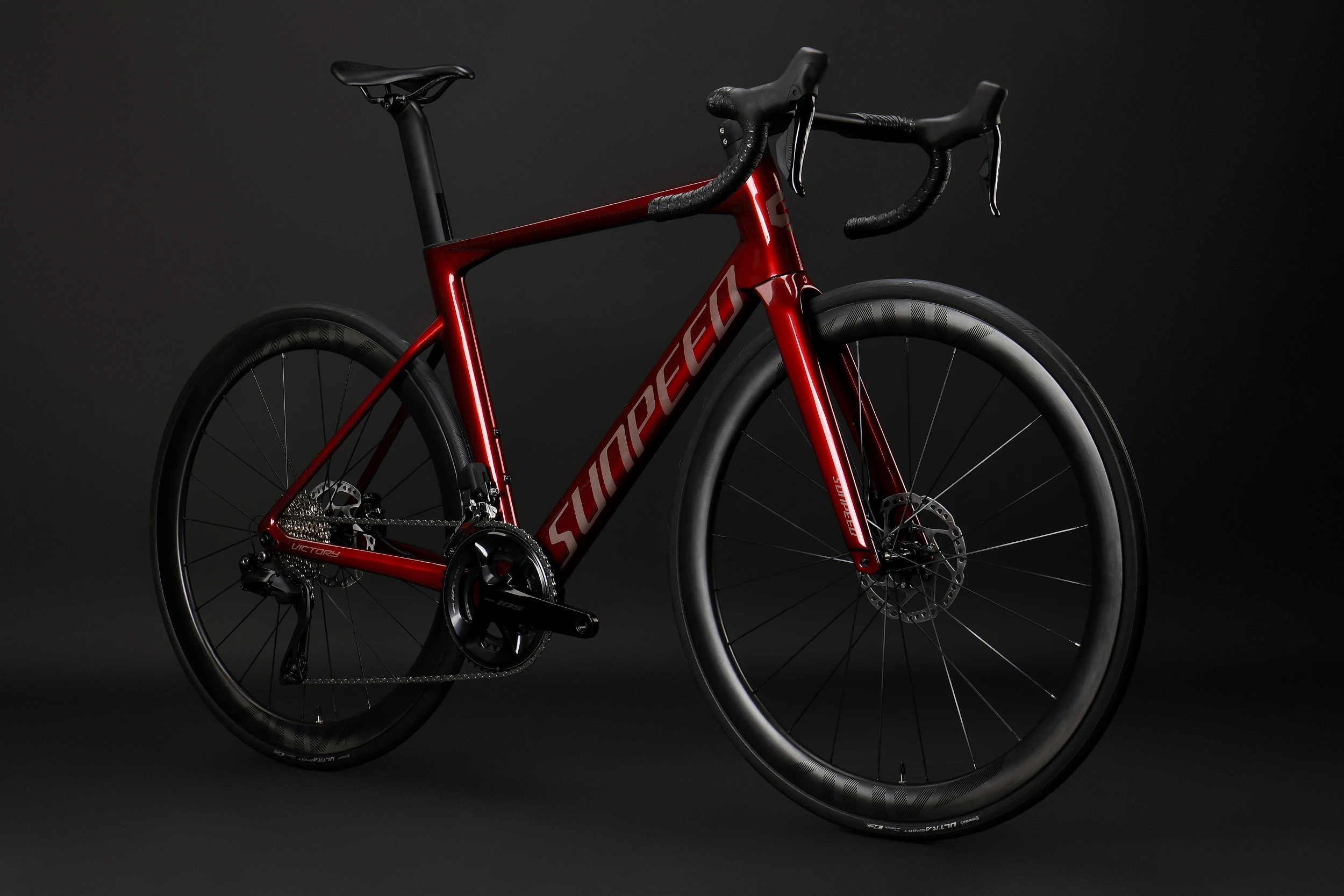 SUNPEED VICTORY - 700C Carbon Road Bike with 24 Speeds