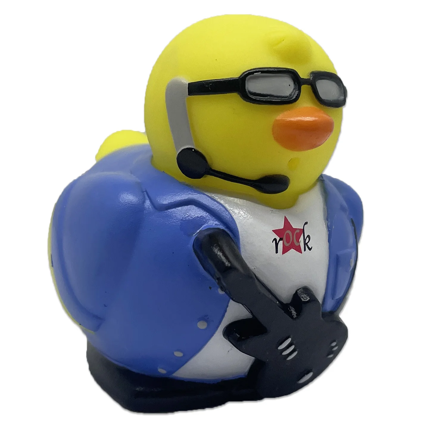 Rockstar PVC Bath Duck Tiny Squeaky Plastic Duck for Babies for ...