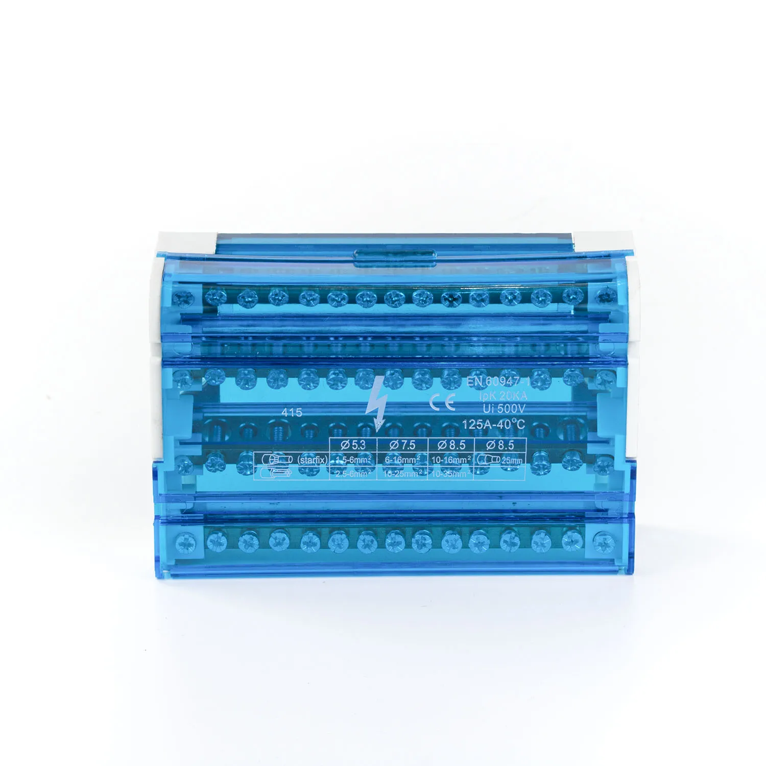 500V 125A Multilayer Din Rail Terminal Block Connector Automotive ...