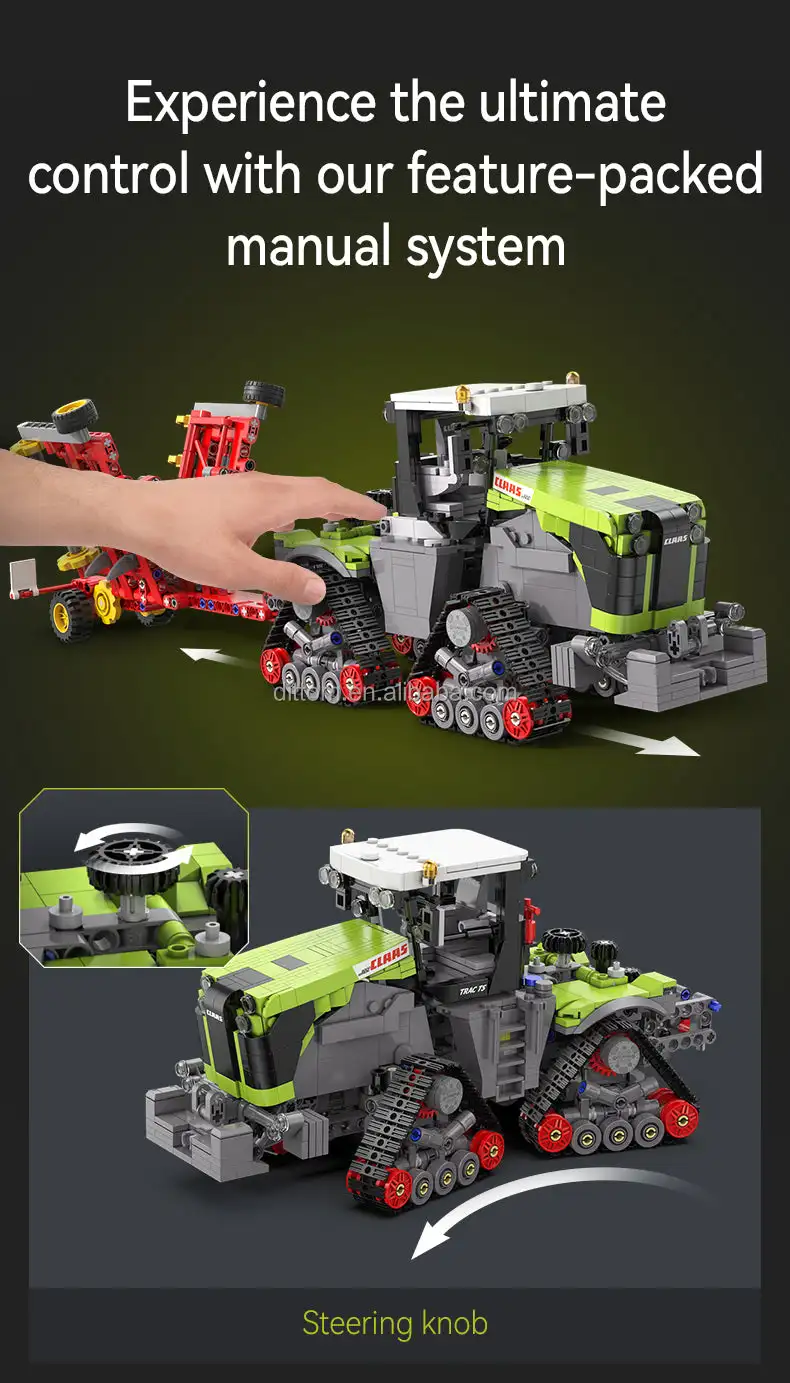 Cada Xerion 5000 C65012w Crawler-type Farm Tractor Brick Model 1/32 ...
