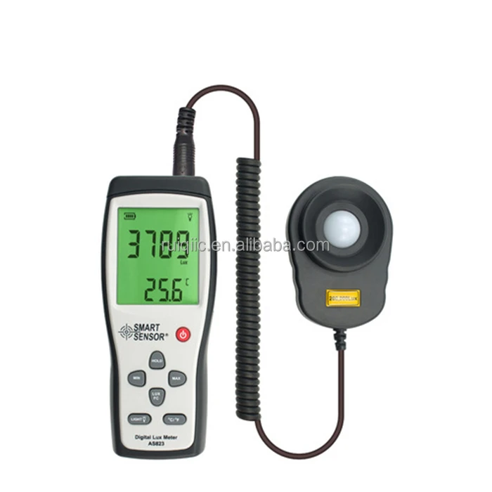 AS823 High Precision Illuminometer Digital Illuminometer Light Meter ...