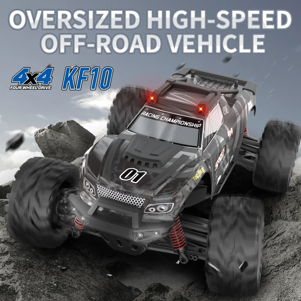 KF10 1/10 Scale Remote Control Car - 45KM/H Fast Off-Road Truck, OEM ...