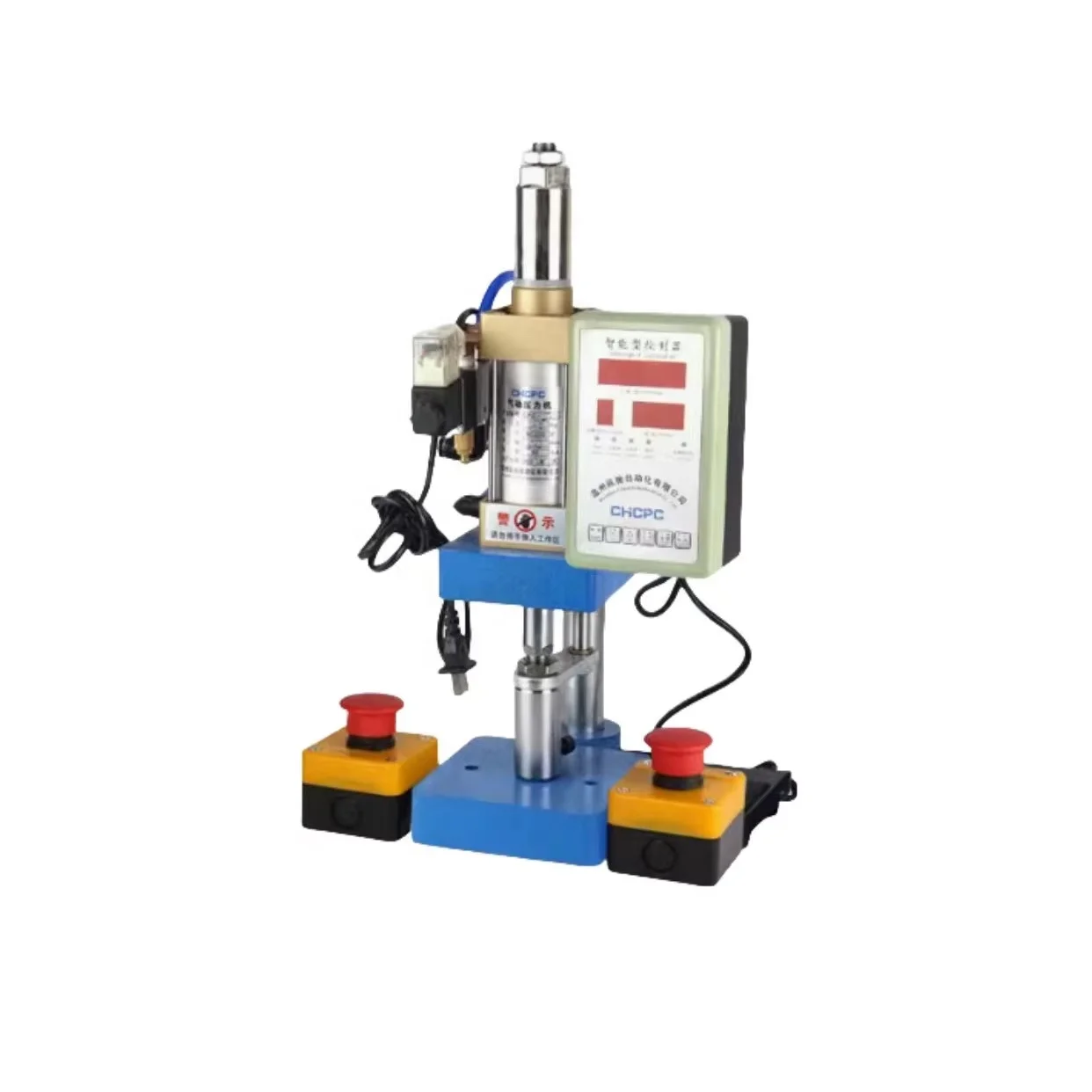 Small Single Column Pneumatic Press 120Kg Punching Machine & Flat Press ...