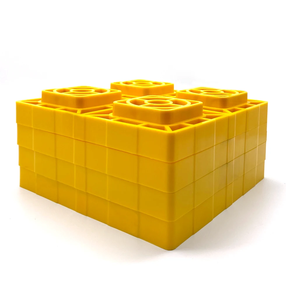 Hdpe Plastic Pad Trailer Caravan Lifting Interlock Wheel Chock Blocks ...