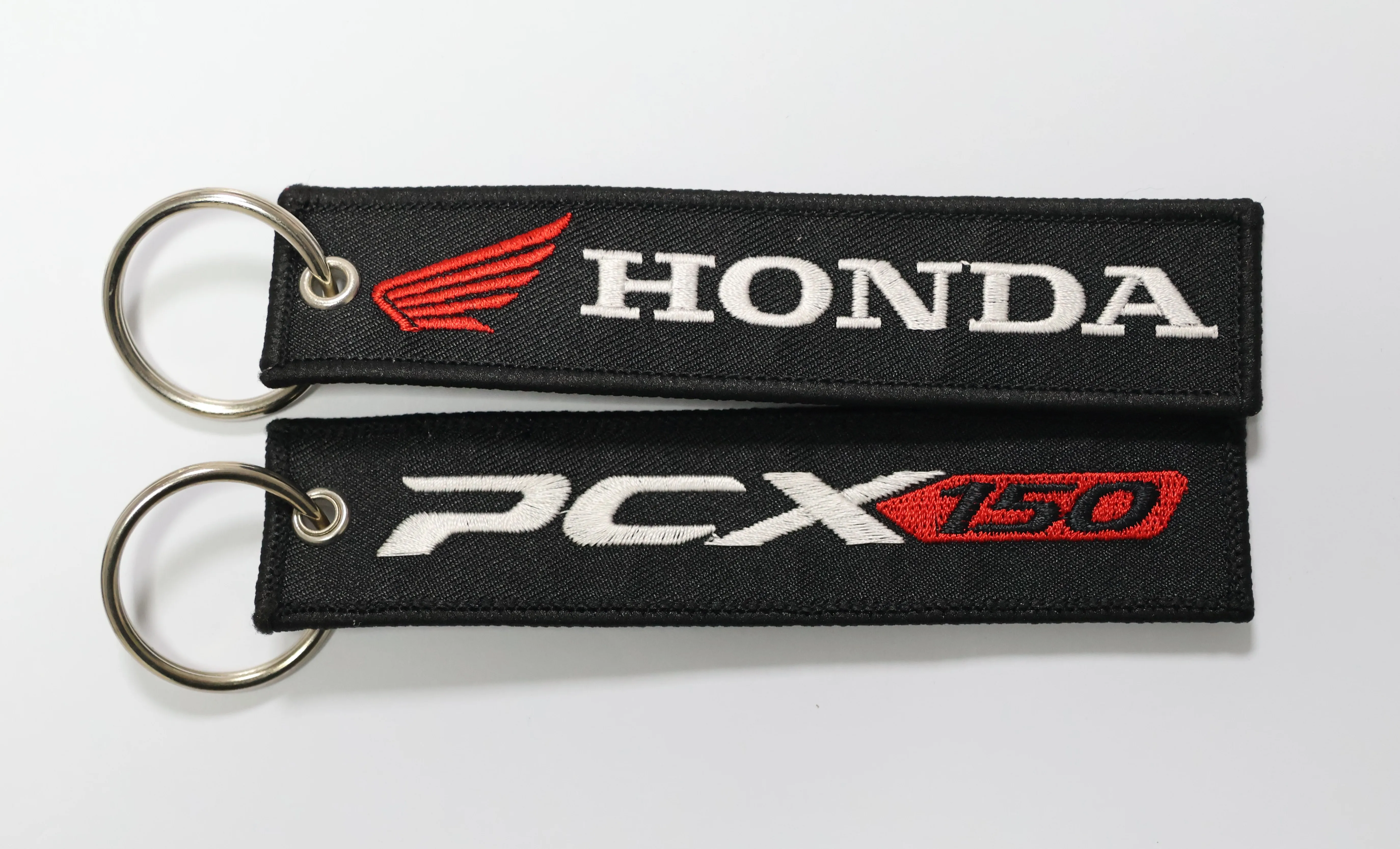 Custom logo Key Tag Embroidered Key Ring Custom Motorcycle Jet Tag Key ...