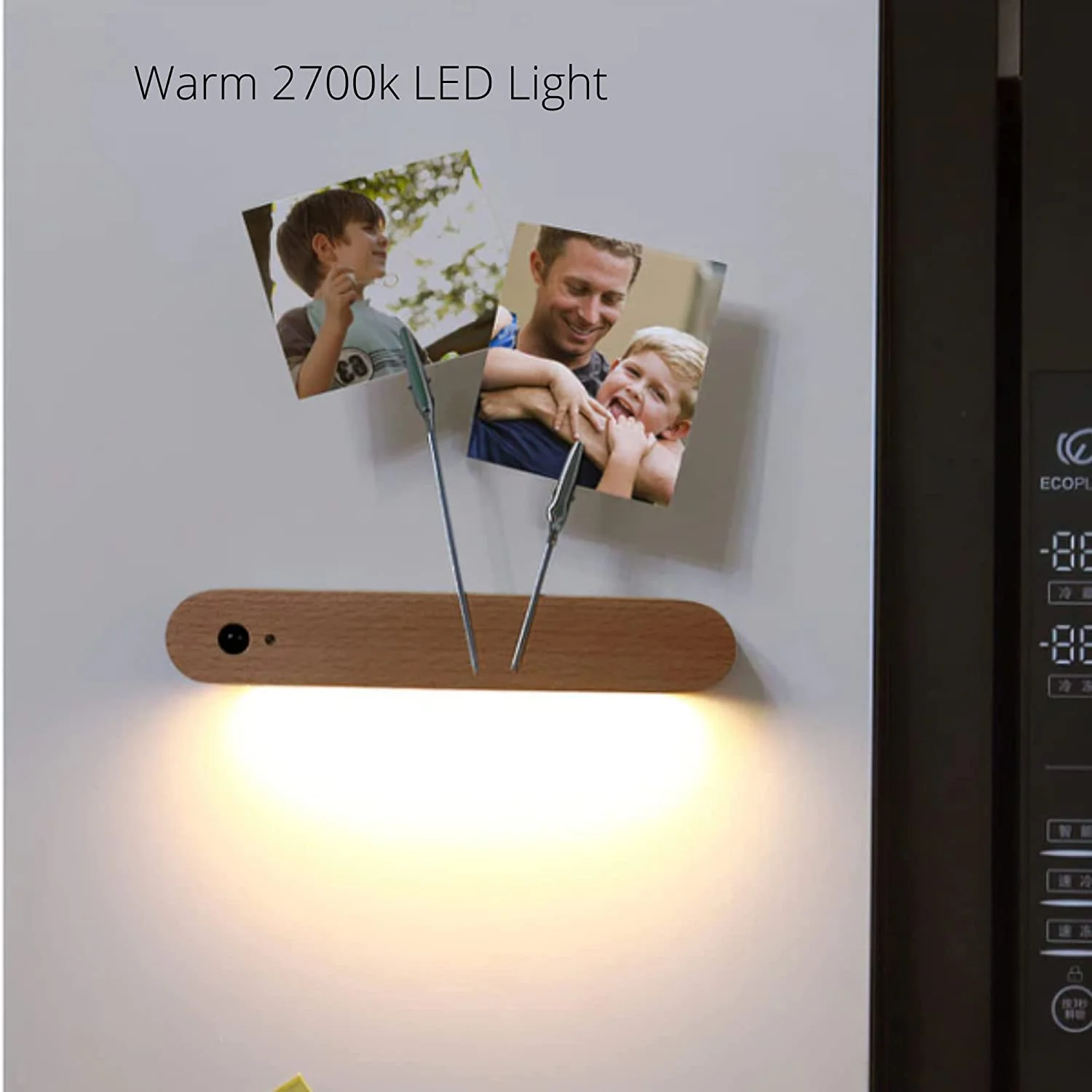 Espada Morden Style Beech Wooden Led Wall Sconce Key Hanger Small Lamp ...