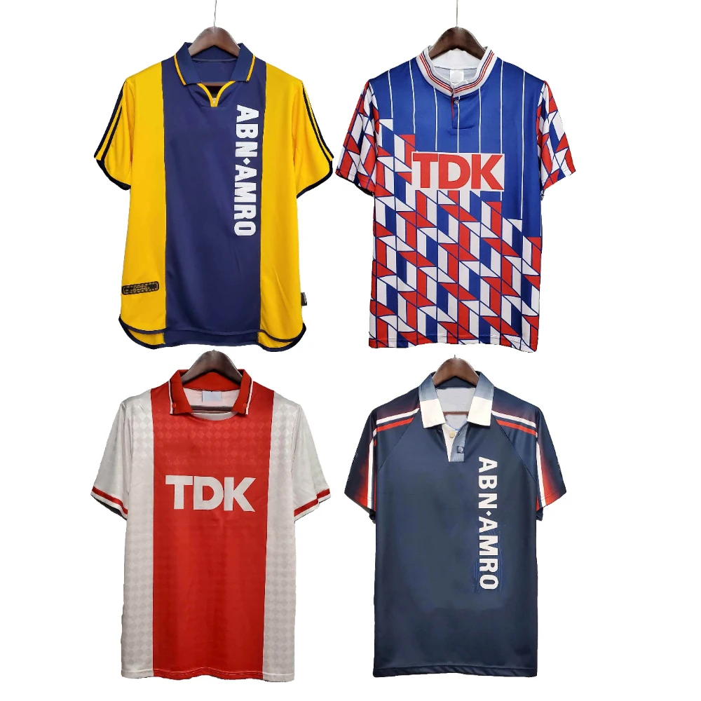 Retro Netherlands 2012 Away Football Jersey 1990 Ajax Away Retro Soccer ...