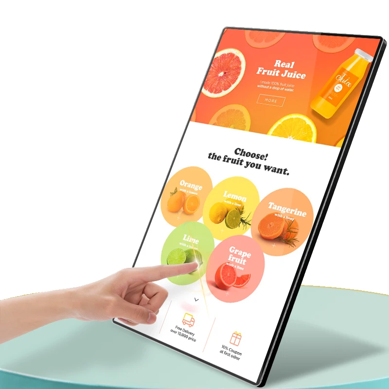 Wall-mounted 65 Inch Digital Signage And Display 2k 4k Multimedia ...