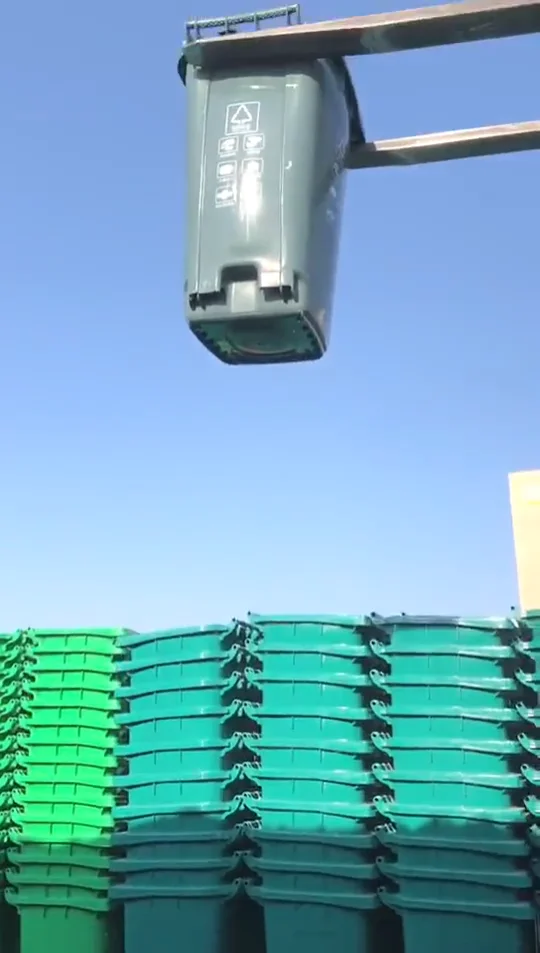 40l Outdoor Plastic Trash Bin Waste Garbage Bin With Compartment - Buy ...