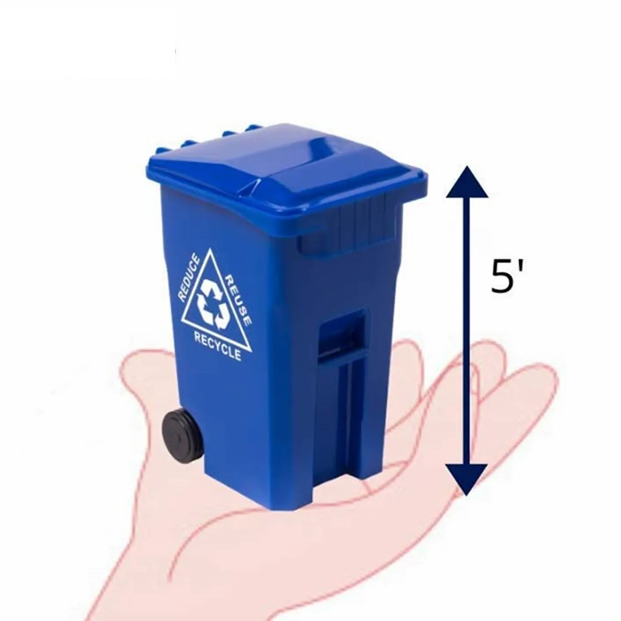 Mini Garbage Trash Bin with Custom Logo - Recycle Bin Pen Holder