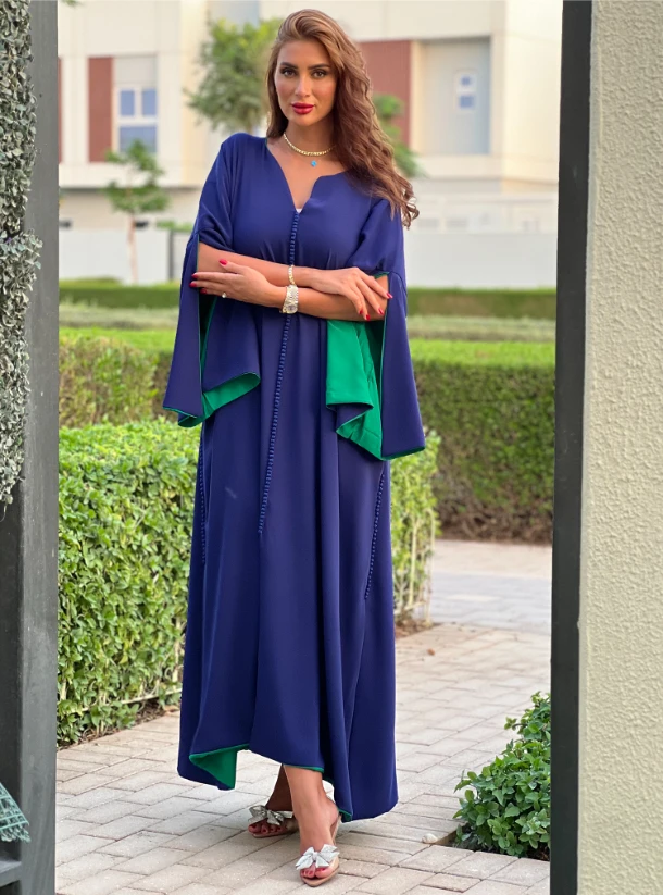 Custom Abaya 2024 Fashion Reversible Dubai Abaya Dress Islamic Clothing ...