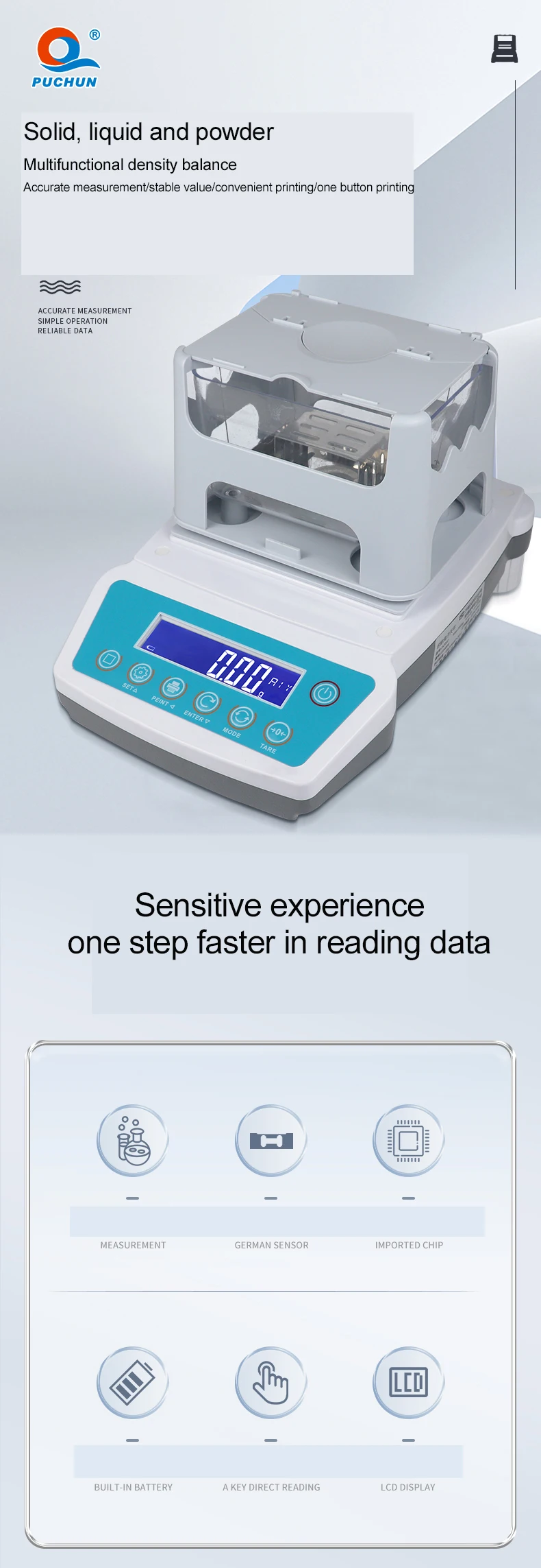 Gold Purity Tester - Precious Metal Density Meter JH300A