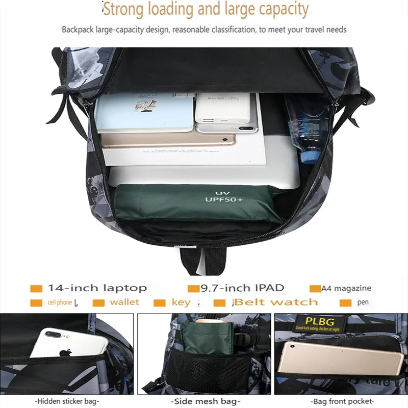 High Quality Unisex New Computer Backpack Fashion Laptop Bag Oxford ...