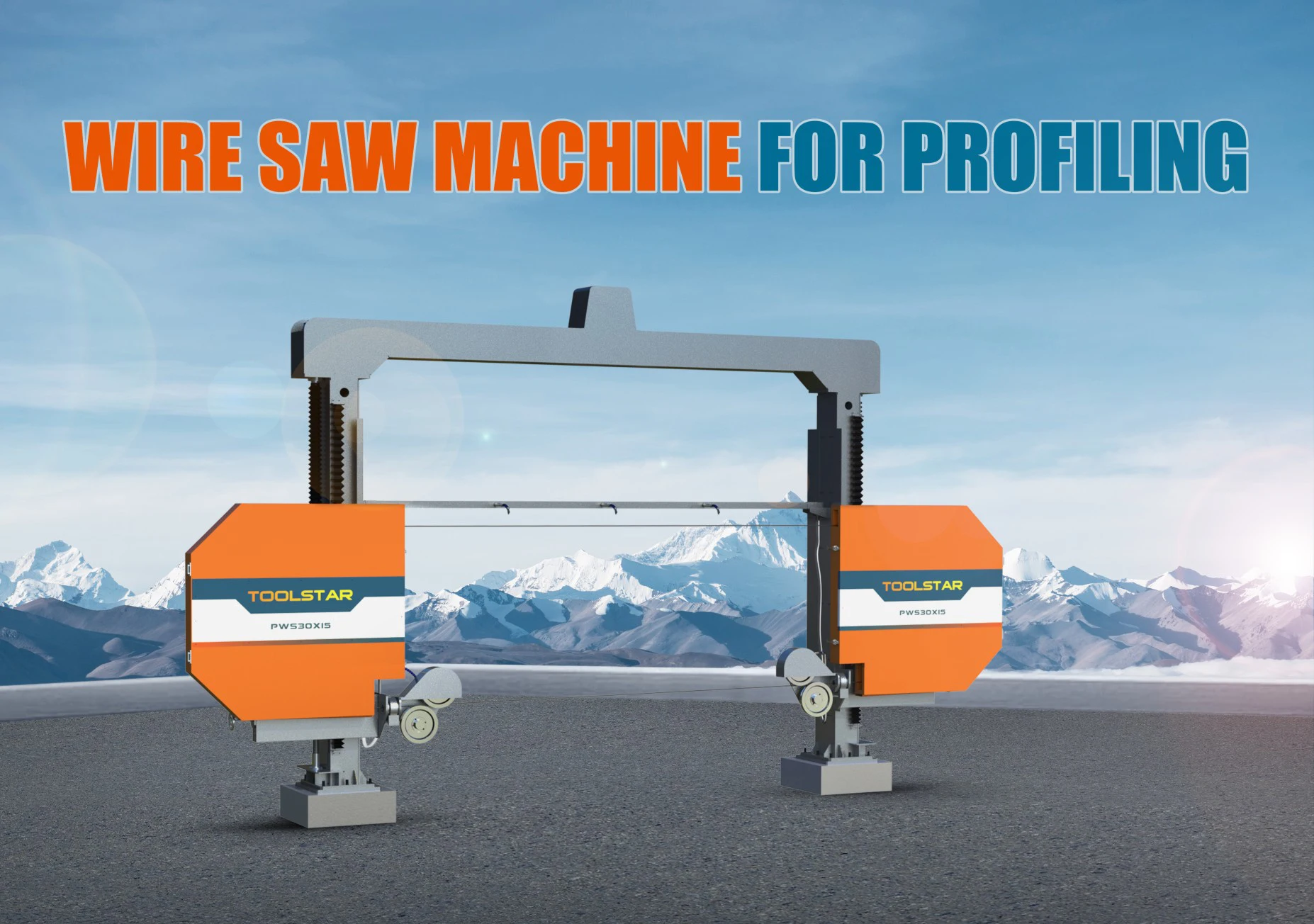 Toolstar Cnc Diamond Wire Rope Saw Machine For Granite Marble Stone ...