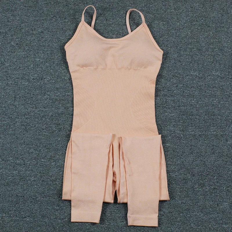 Custom Logo Ladies Design Lounge Wear Seamless Yoga Ribbed Jersey Skims ...