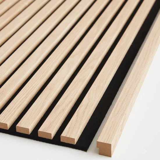 Feyt Wood Slat Acoustic Wall Panels End Strip Bar Piece Trim Series ...