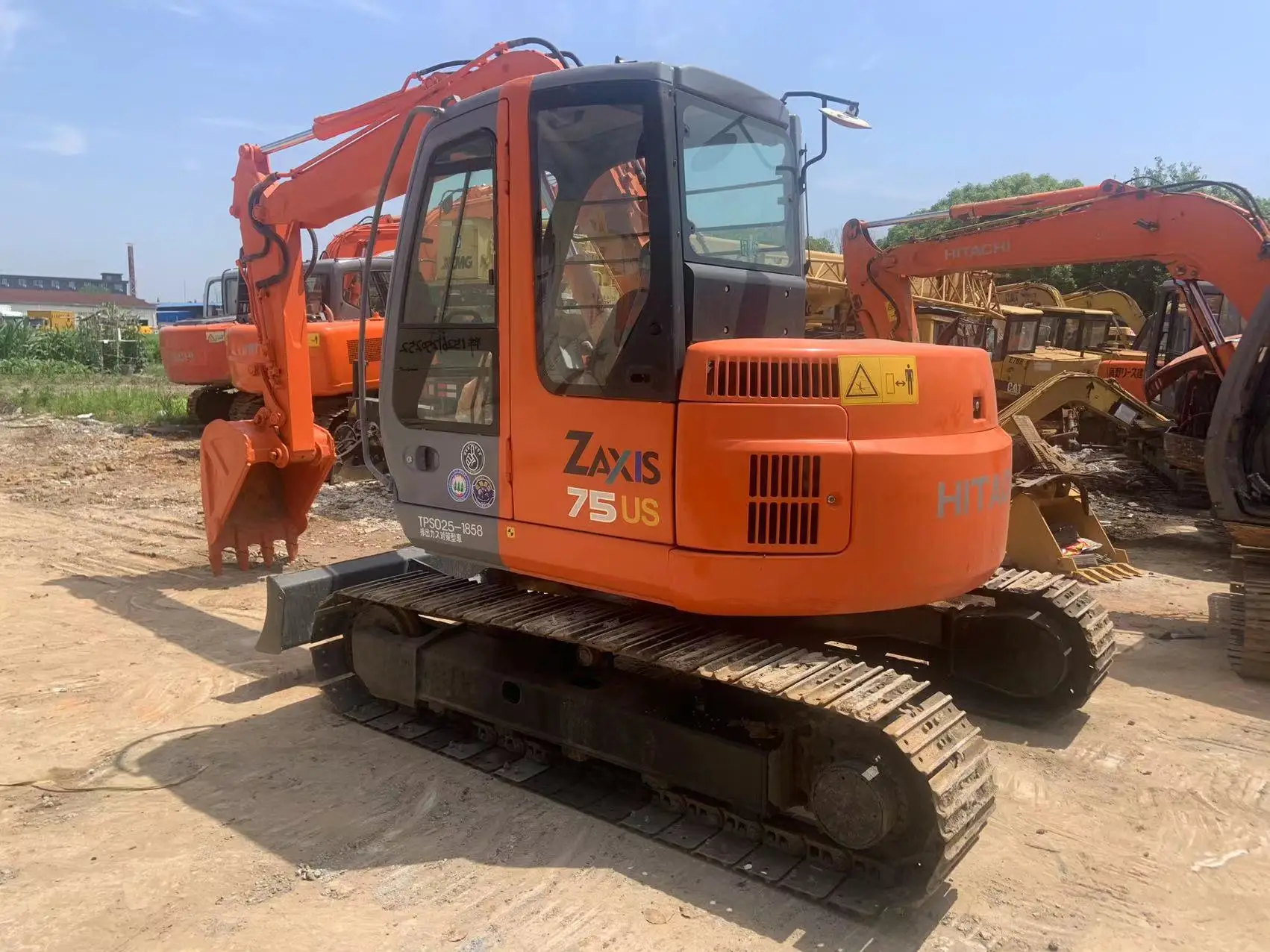Used Hitachi Zx75 Crawler Excavator Shovel 75 Model For Sale Zx75 ...