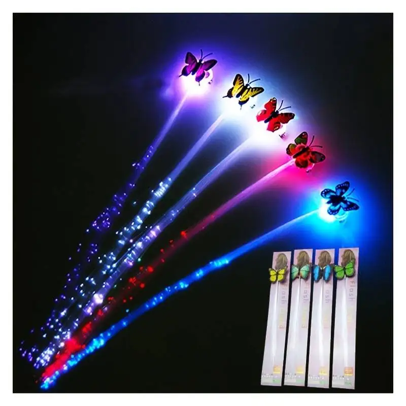 Colorful Flash Led Hair Braids - Luminous Party Hair