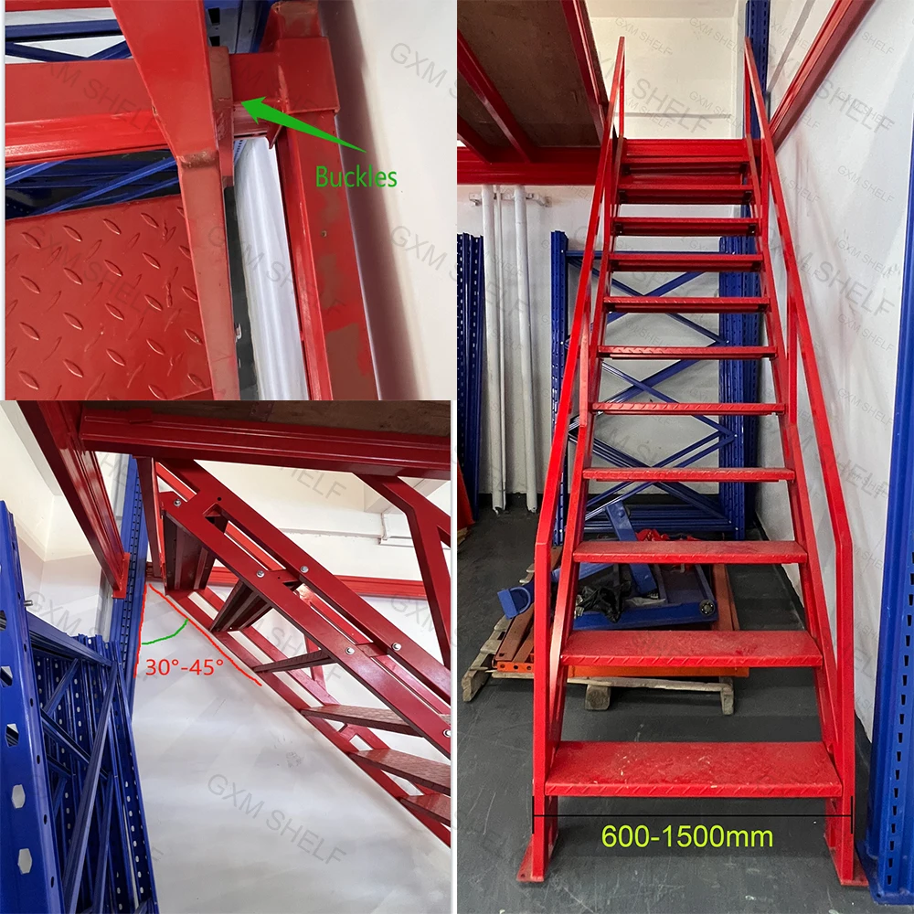 V8600 Heavy Duty Industrial Mezzanine Platform Floor Rack Double Loft ...