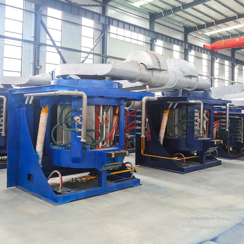 200kg 500kg Melting Induction Furnaces Tilting Electric Iron Steel ...