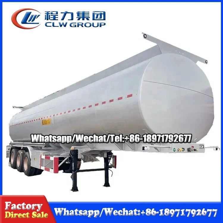 60000liters Stainless Steel Oil Trailer 3 Axle Aluminum Tank ...