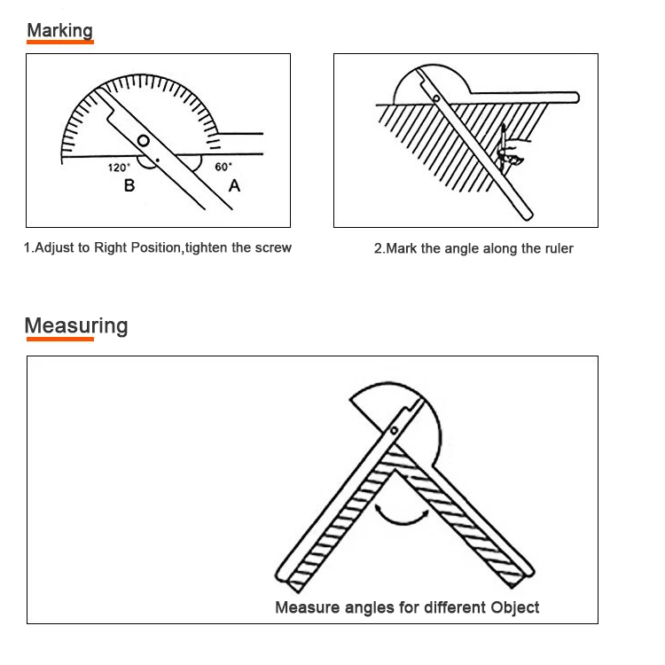 Stainless Steel Adjustable Angle Finder Ruler - Professional Tool