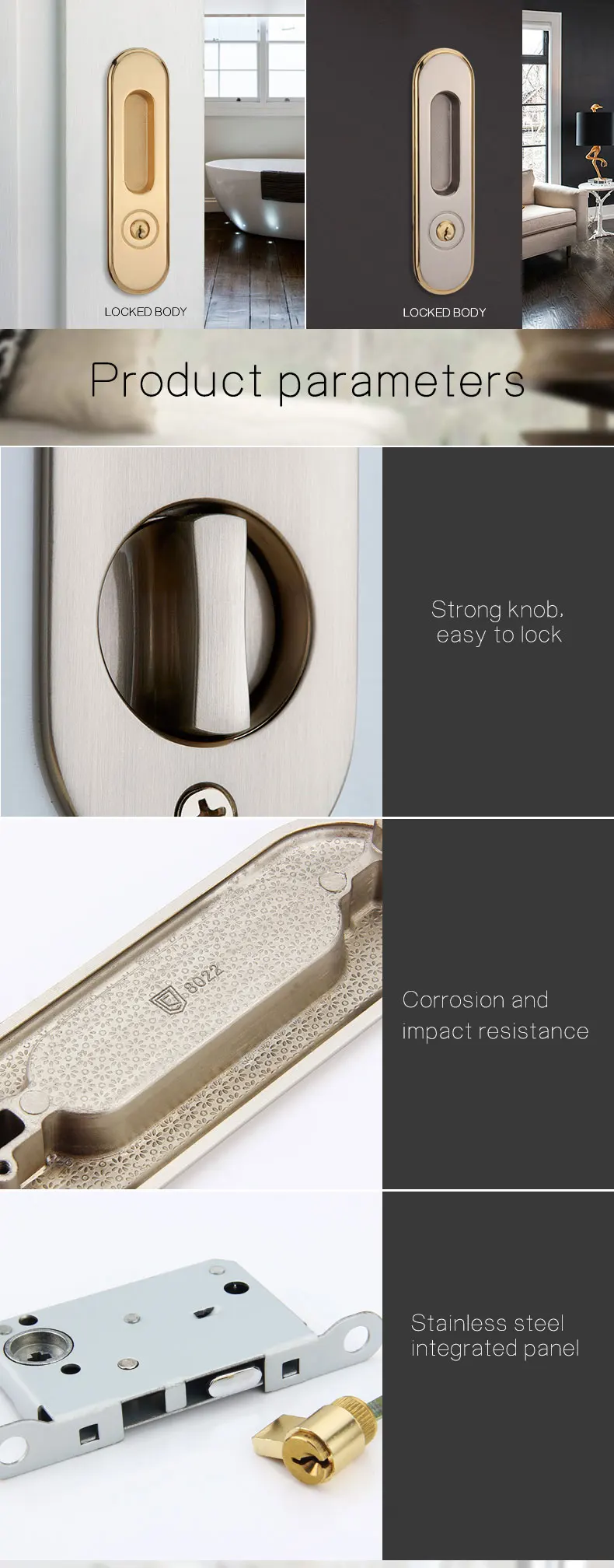 Double Side Sliding Glass Door Lock,Mortise Lock Sliding Door,Sliding ...