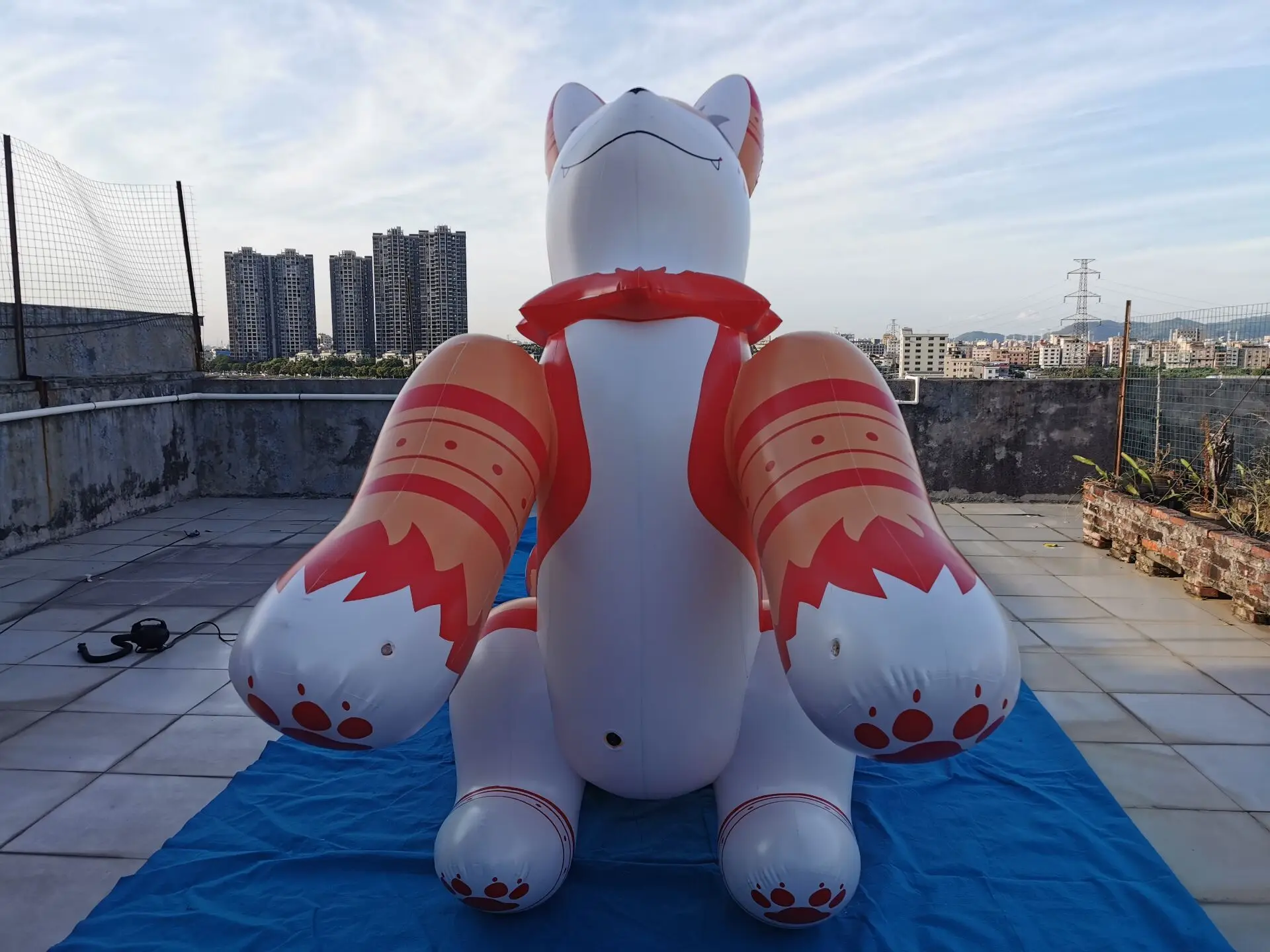 High Quality PVC Mascot Inflatable Foxes Cartoon