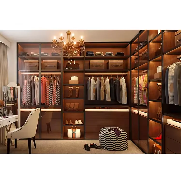 CBMmart Modern Walk in Closet System Clothes Organizer Cupboard Cabinet ...