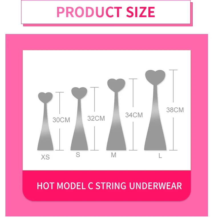 Supplier Wholesale Hot Sexy Heart Cat Design Seamless C String Thong Underwear No Line C String 
