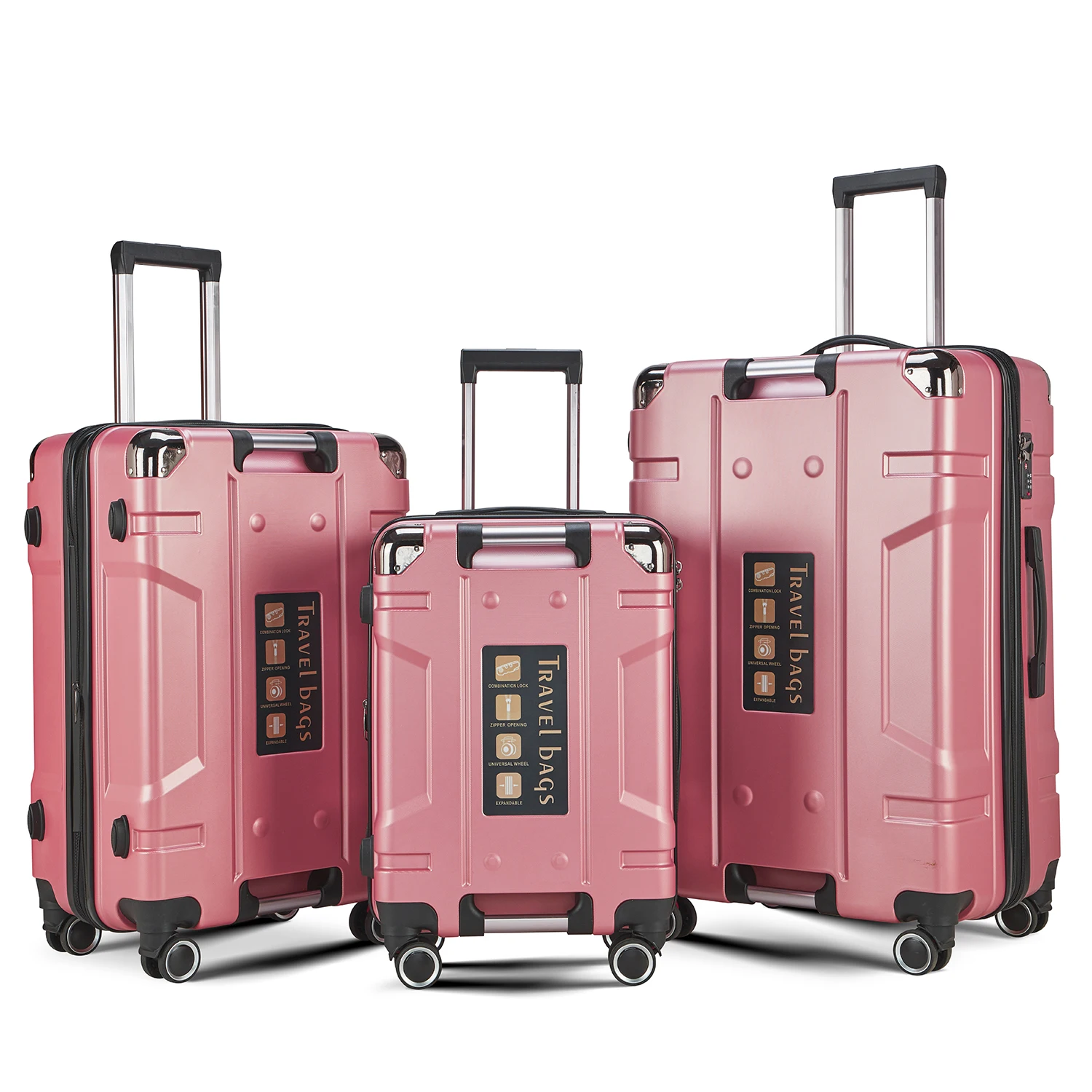 Hot Sales Wholesale Suitcase Double Handle Luggage Sets Universal Wheel ...