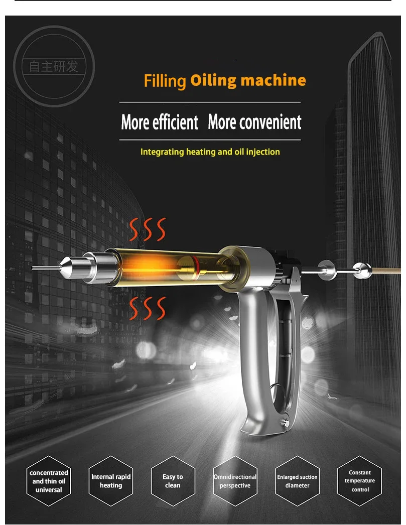 1ml Filling Machine Handheld Filling Gun With Heater Syringe Filling ...