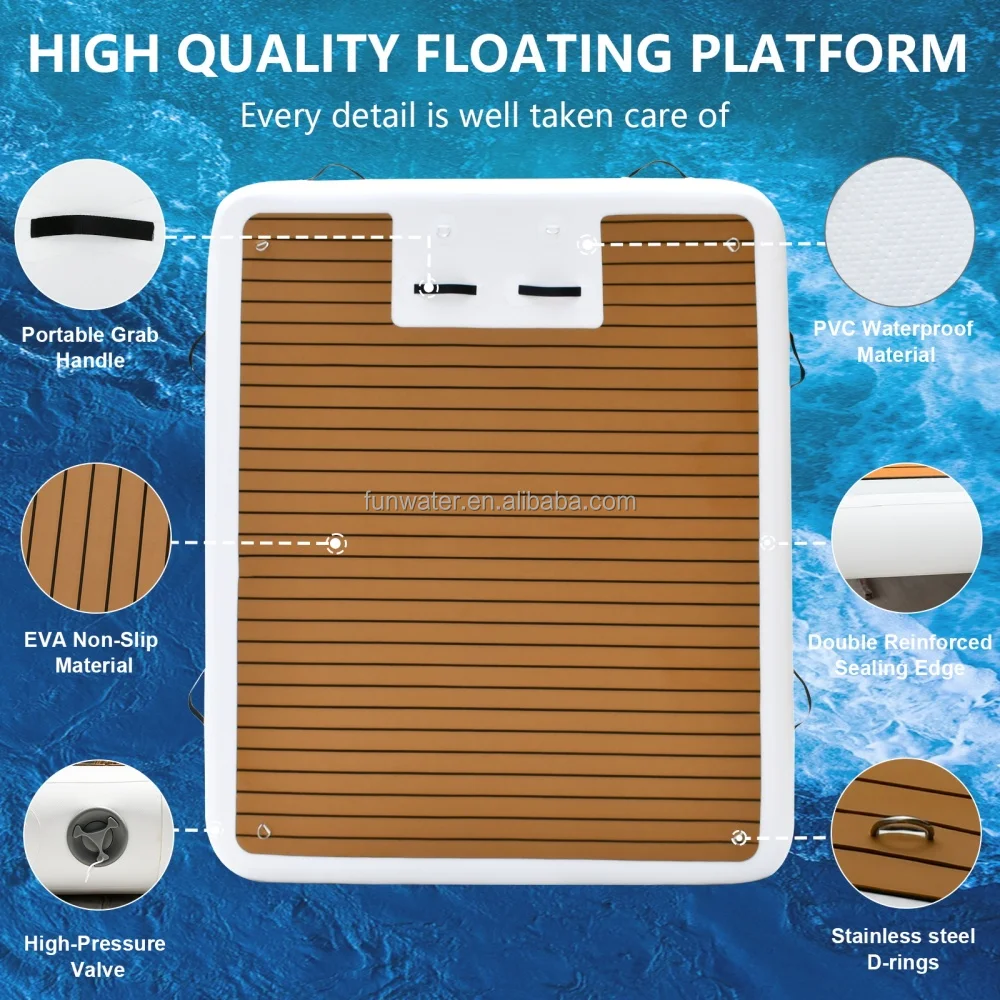 Inflatable Floating Platforms - Popular Swimming Pontoon Deck Rafts