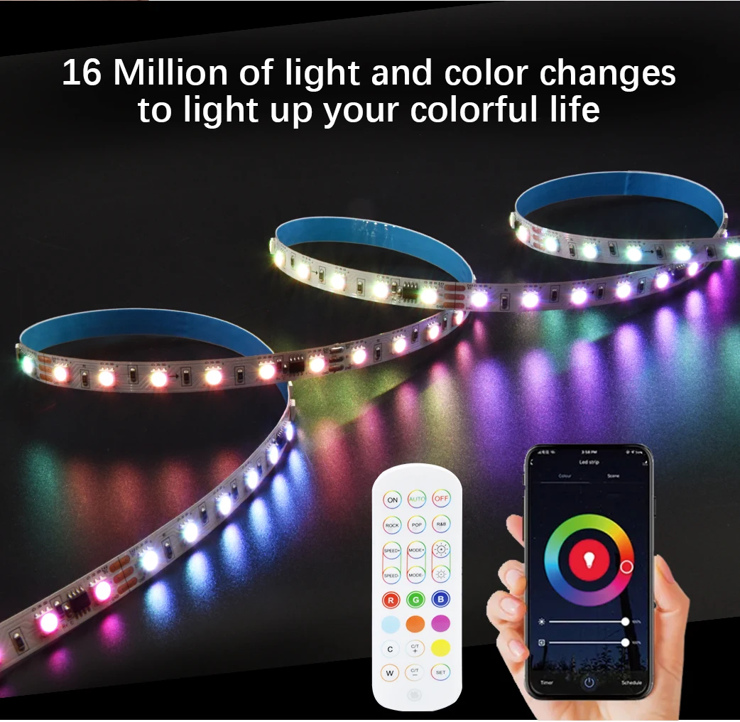 Ambient Lighting Kit Led Rope Light 24v Smart Music Sync App Remote ...