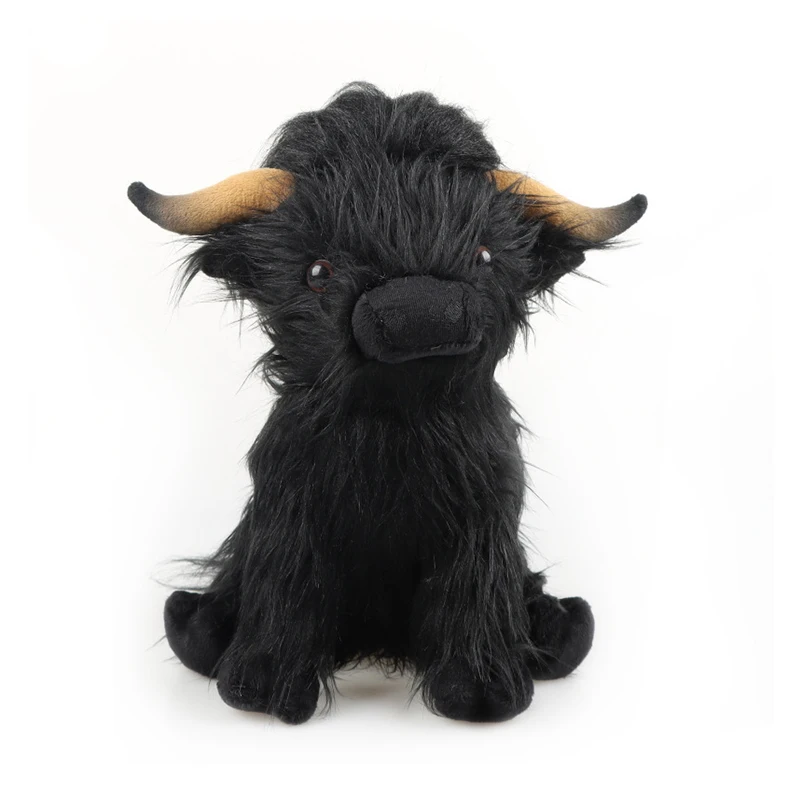 Simulation Highland Cattle Plushie - Perfect Gift Toy