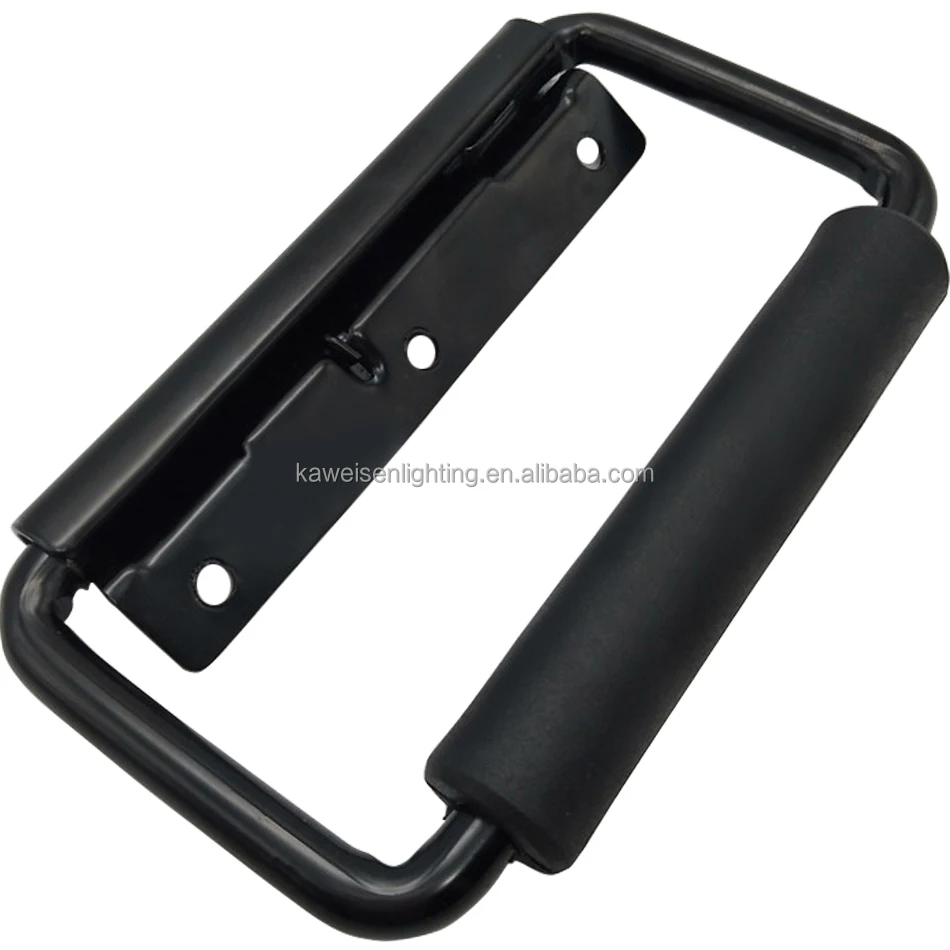 Black Finish Steel Spring Self-return Tool Box Drawer Handles Door Pull ...
