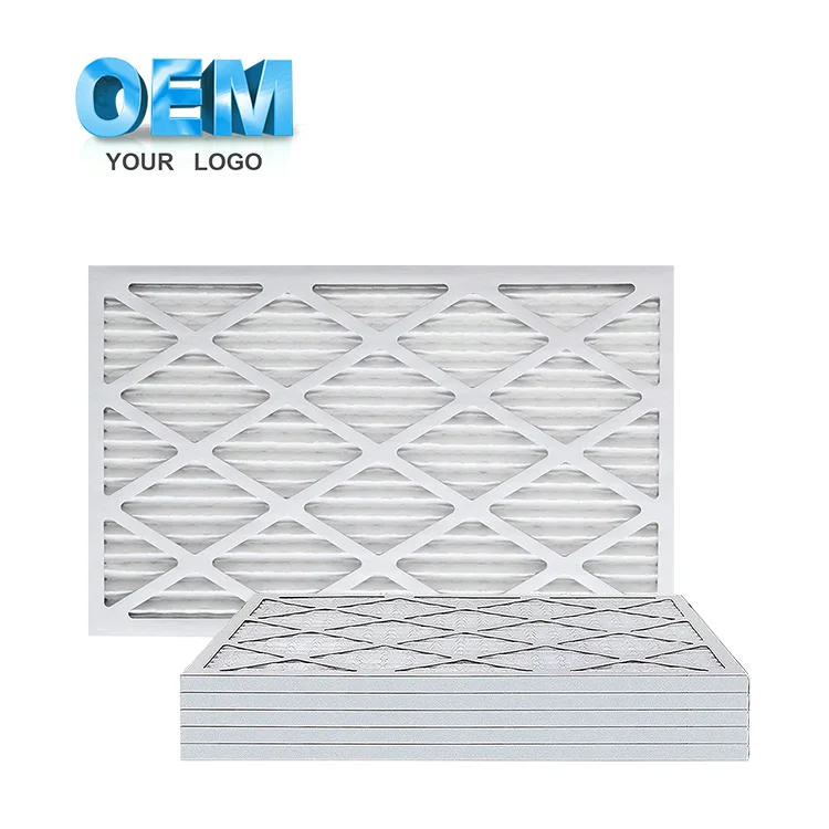 20x25x2 Hvac Air Filter Cardboard Pleated Panel Ac Furnace Pre Filter ...
