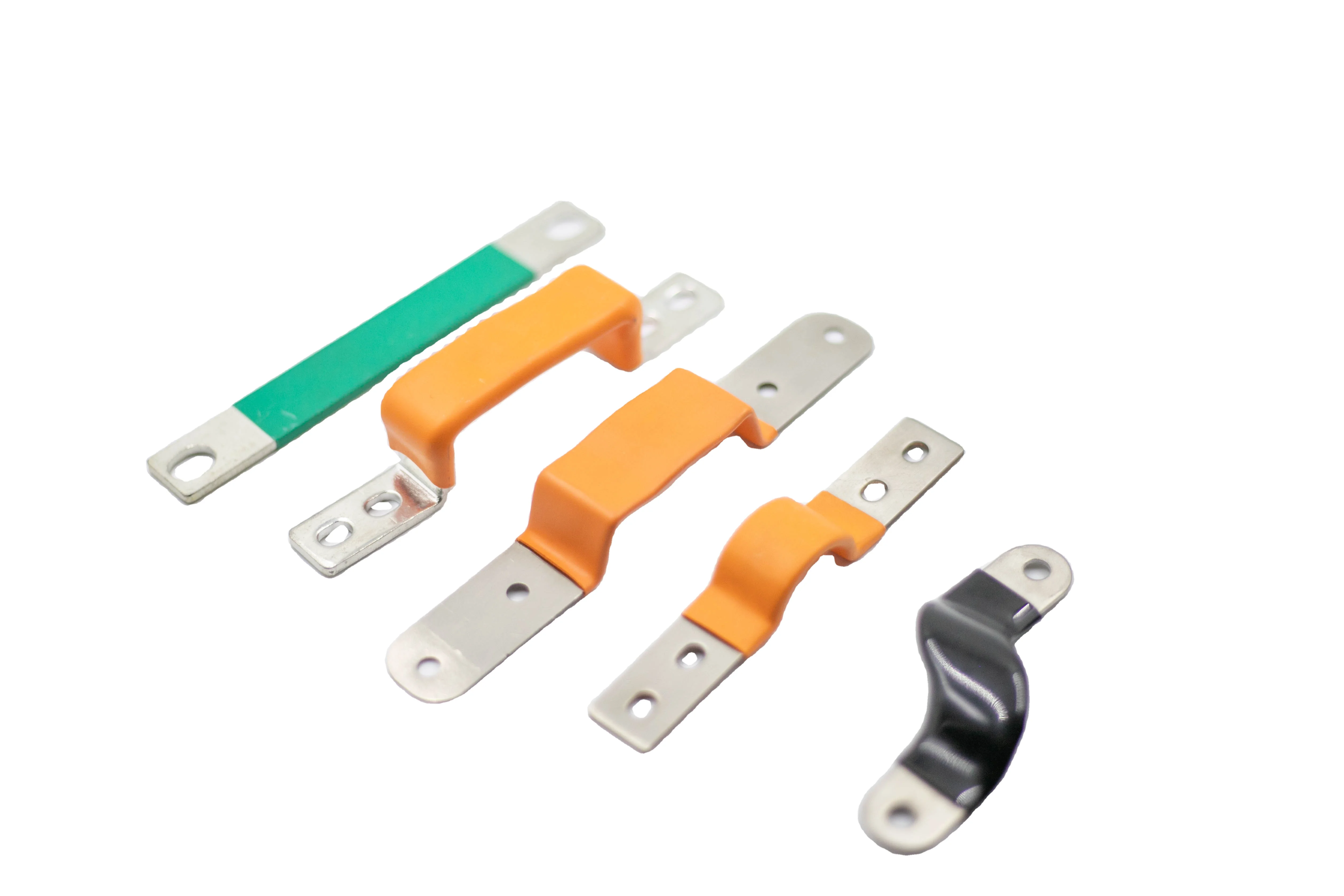 Red Copper Power Busbar Short Terminals Flexible Connectors Battery ...