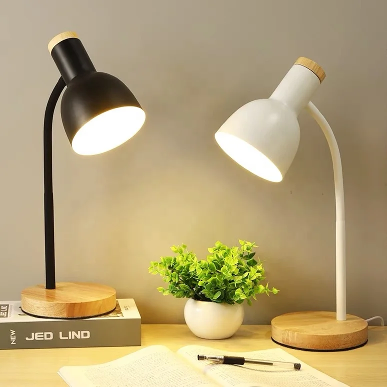 With E26/e27 Lampholder Sample Wooden And Metal Desk Light - Buy Can Be ...