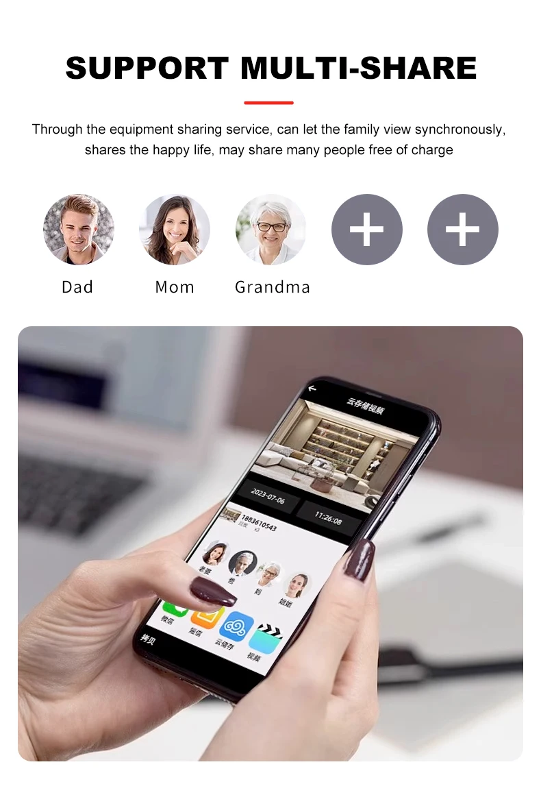 Home Wireless Wifi Camera Video Calling 2 Way Audio 1080p Hd Security ...