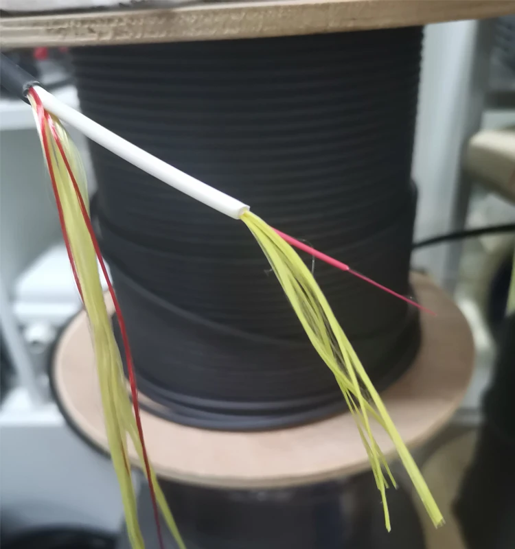 Ftth 1 Core Fiber Optic Cable 500m 5.0mm Double Sheath 4.6mm 6.0 G657a2 ...