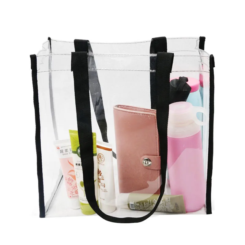 Large Plastic clear Pvc Vinyl Shopping Tote Bags| Alibaba.com
