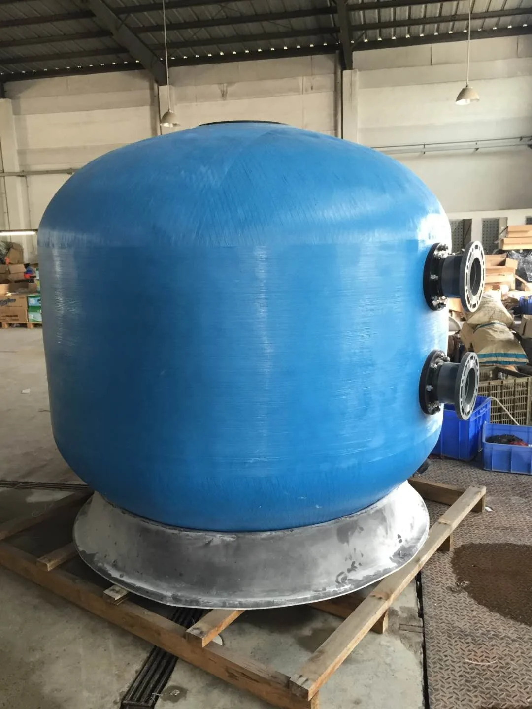 Commercial Fiberglass Pool Sand Filter with Butterfly Valve