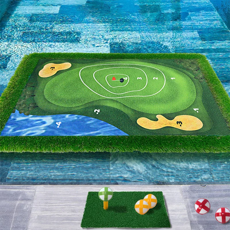 Custom Floating Golf Green For Pool 60x90cm For Pool Set Includes ...