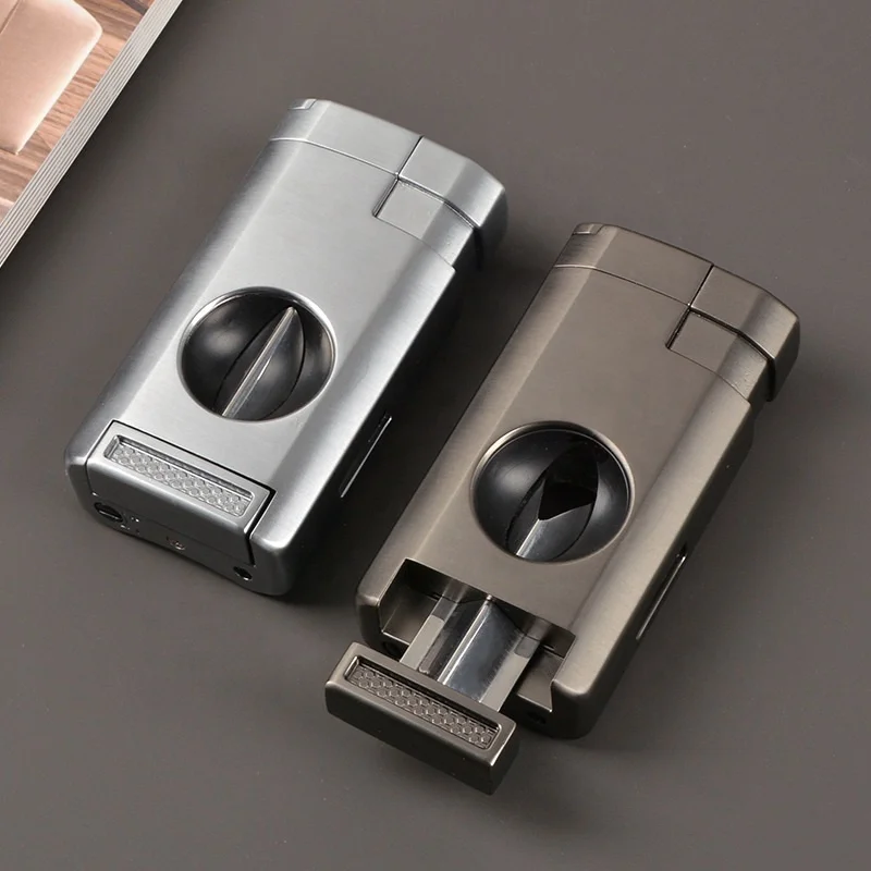 Torch Lighter Triple Jet Flame Refillable Butane Cigar Lighter ...