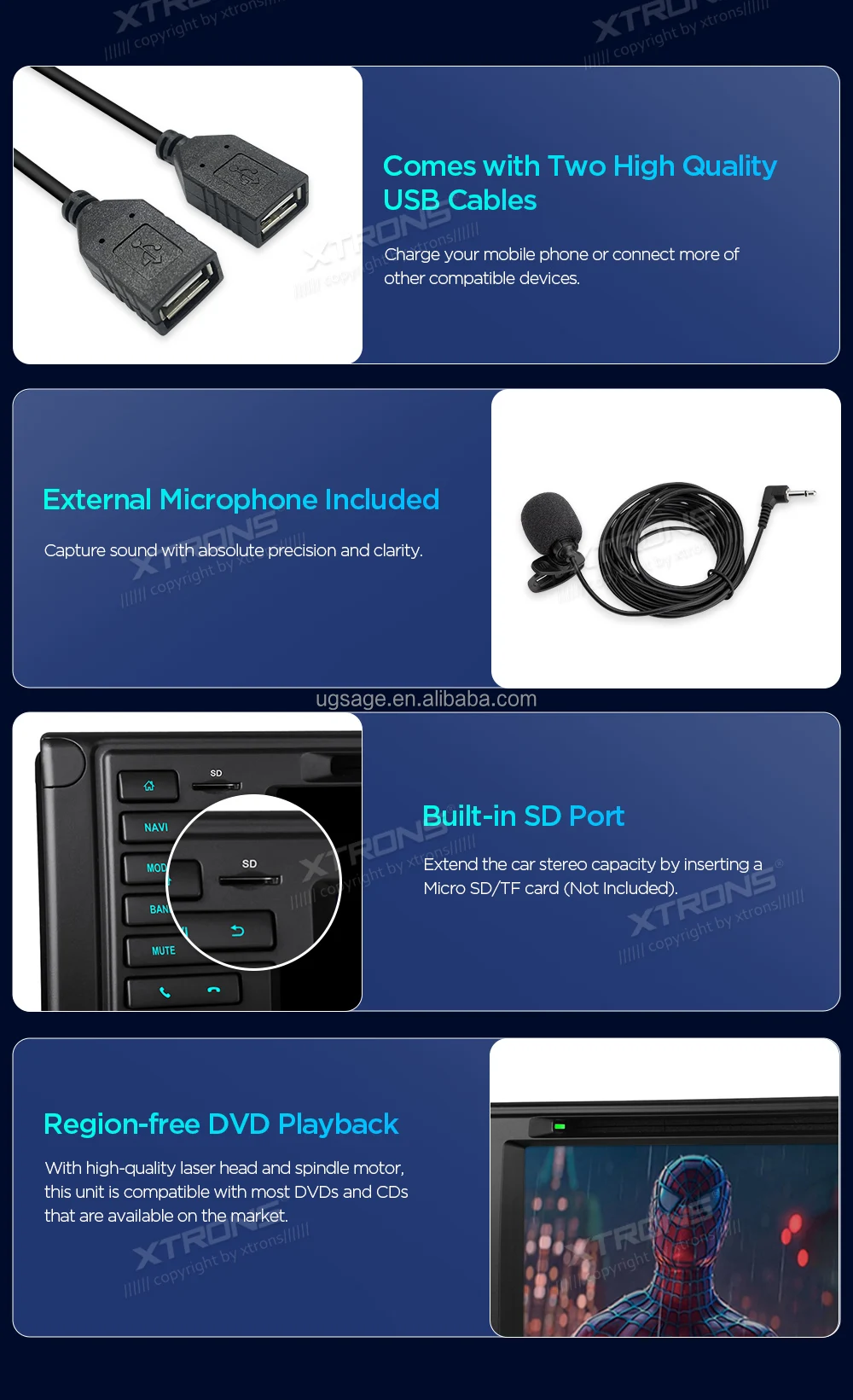 Xtrons 7" Touch Screen Android 12 Octa Core 8+128gb 1din Carplay ...