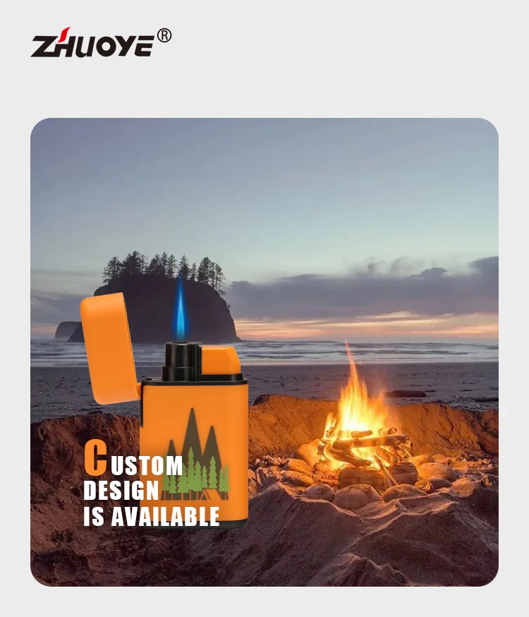 Windproof Jet Flame Smoking Lighters - ZHUOYE Cigar Torch
