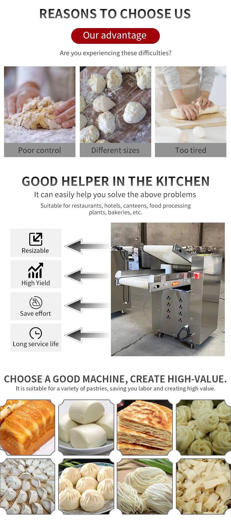 Electric Dough Rolling Machine/dough Sheeter /dough Flattener Machine ...